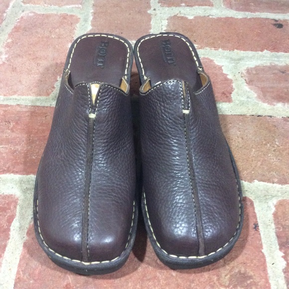 Born | Shoes | Born All Leather Upper Split Toeseam Clogs Mules | Poshmark